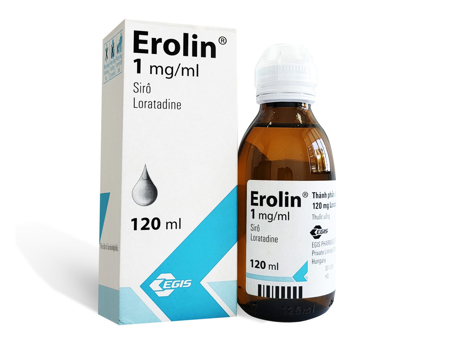 EROLIN® Sirô – Loratadine 1mg/1ml – 120ml – Erolin